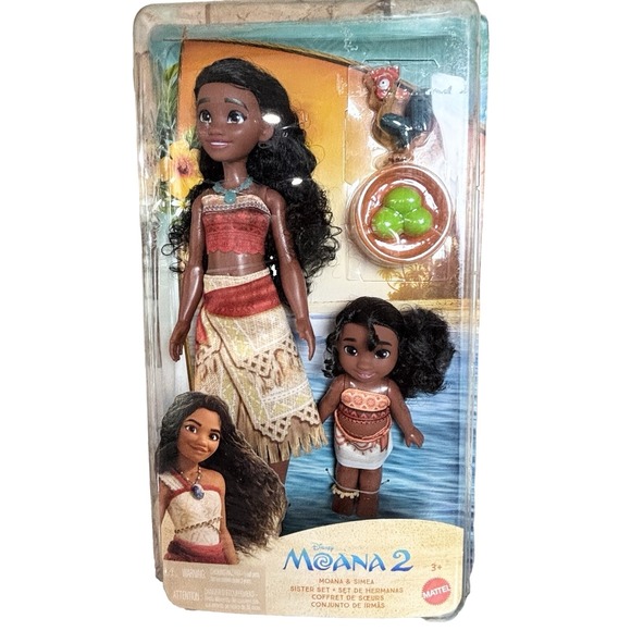 Disney | Toys | Disney Moana 2 Dolls Moana Simea Sister Set Kids Toy ...